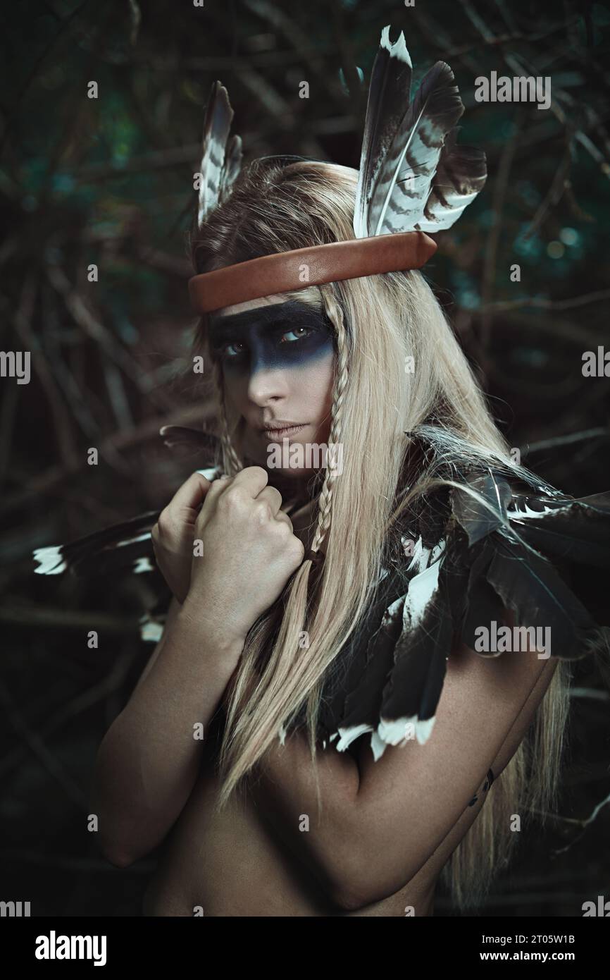 Freya shaman goddess Stock Photo - Alamy