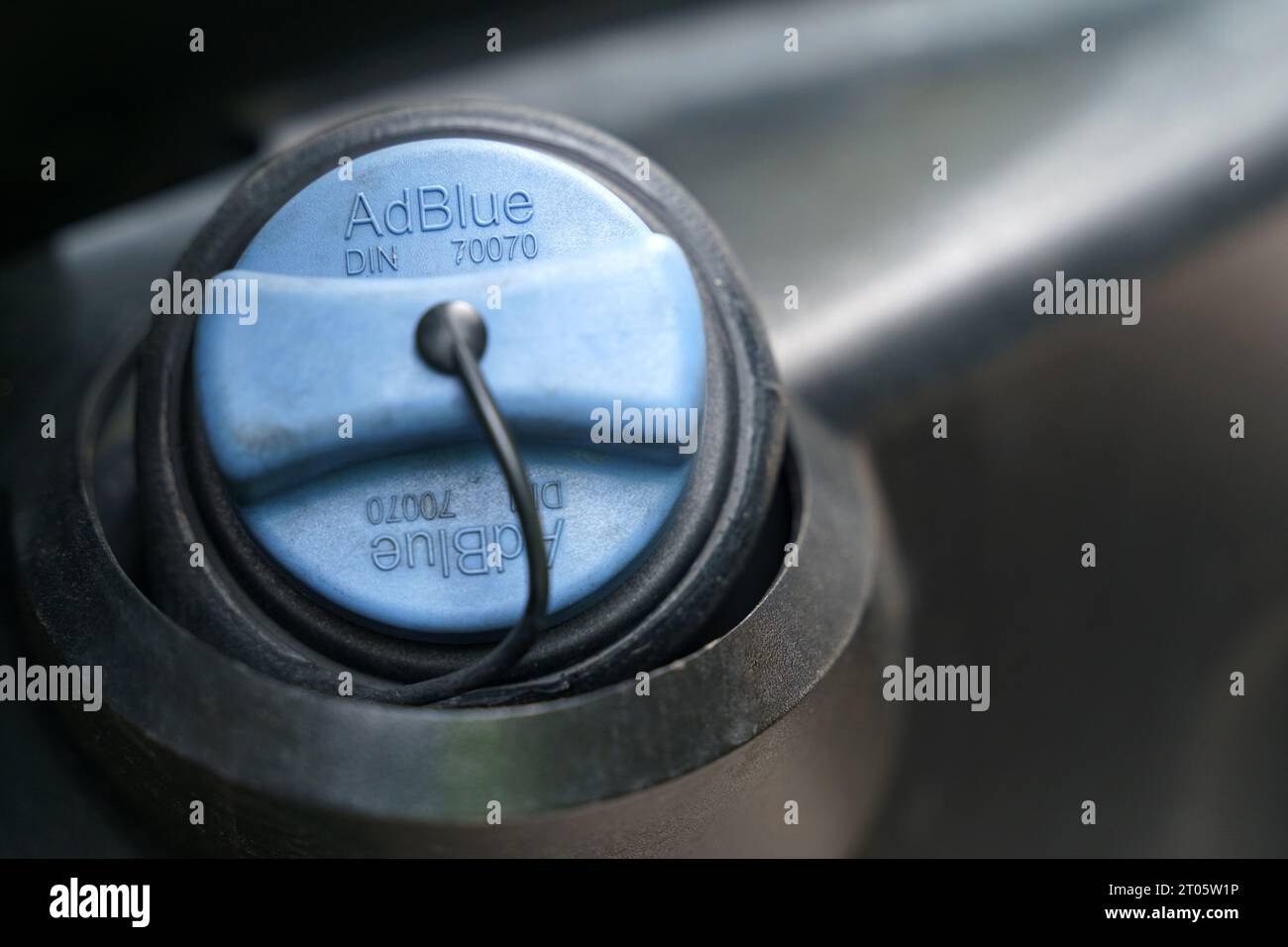 Schoenberg, Germany - April 30, 2023: View of the filler cap of the ...