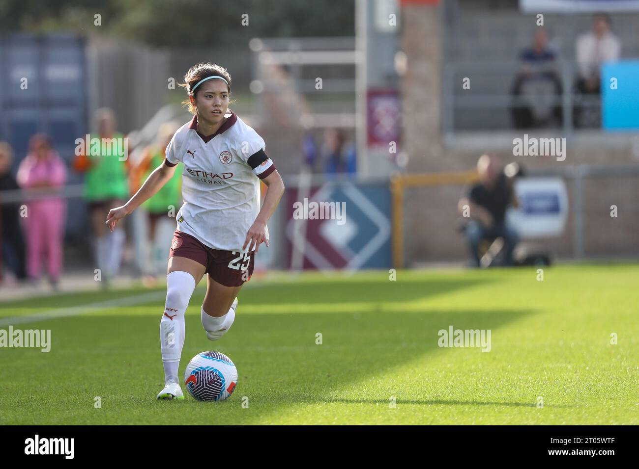London Uk 1st October 2023 Yui Hasegawa During The Barclays Wsl Fixture Between West Ham And