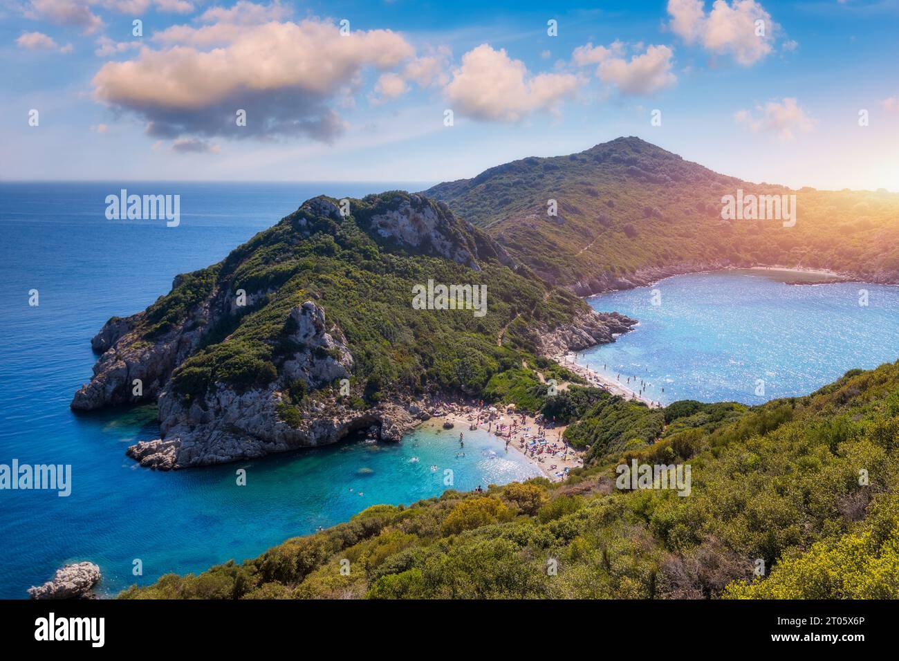 Porto Timoni is an amazing beautiful double beach in Corfu, Greece ...
