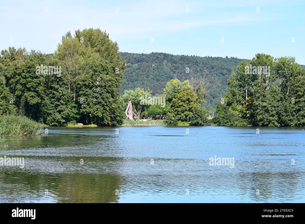 Lac d'Echternach in early autumn Stock Photo - Alamy