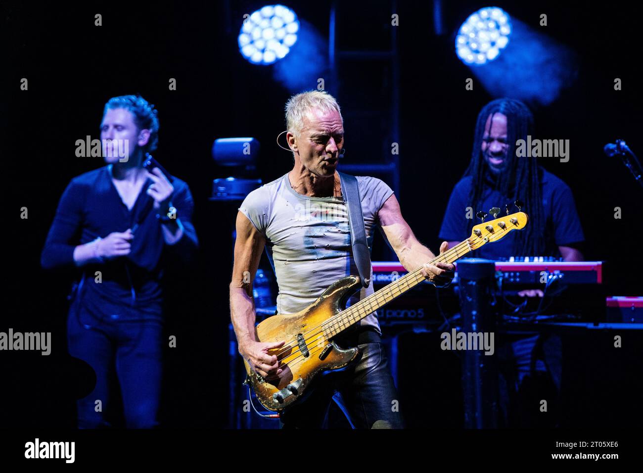 Sting performs at The Toyota Pavilion at Concord on October 2, 2023 in ...