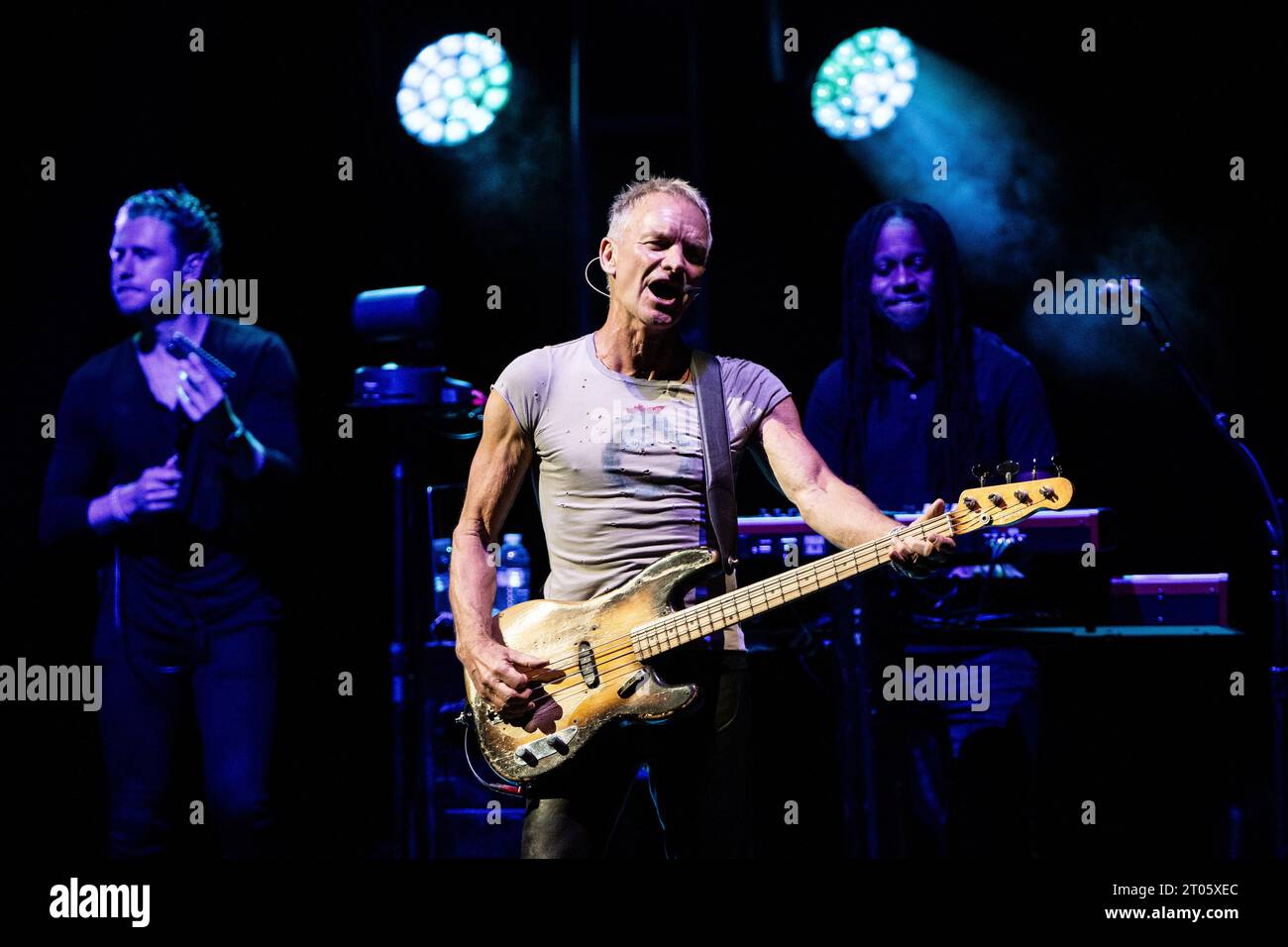 Sting performs at The Toyota Pavilion at Concord on October 2, 2023 in ...