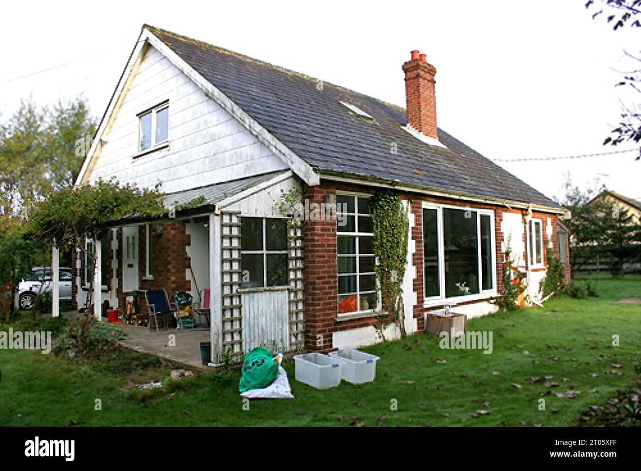 coastal country cottage Eccles-on-Sea, Norfolk, UK. October Stock Photo ...