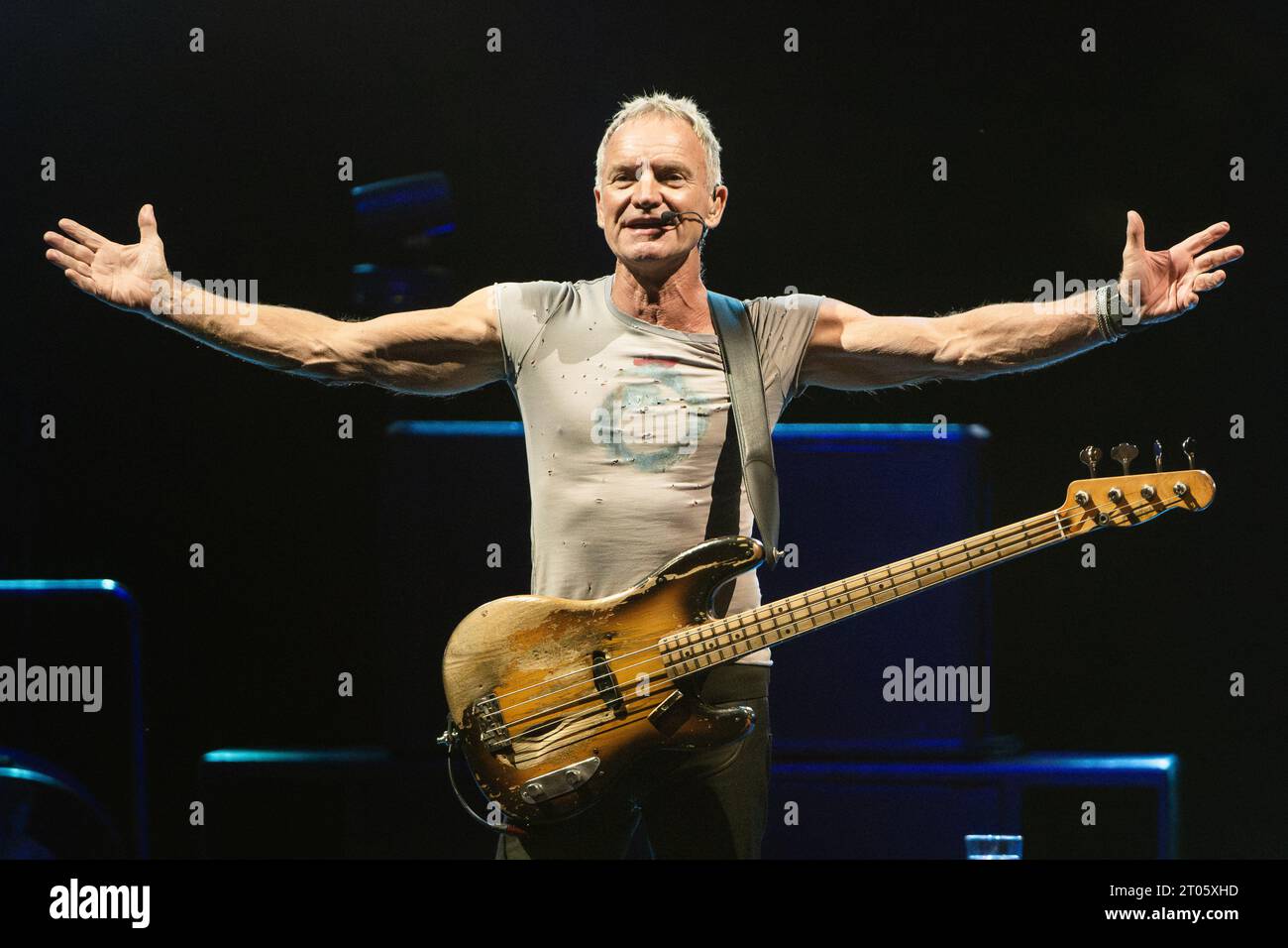 Sting performs at The Toyota Pavilion at Concord on October 2, 2023 in ...