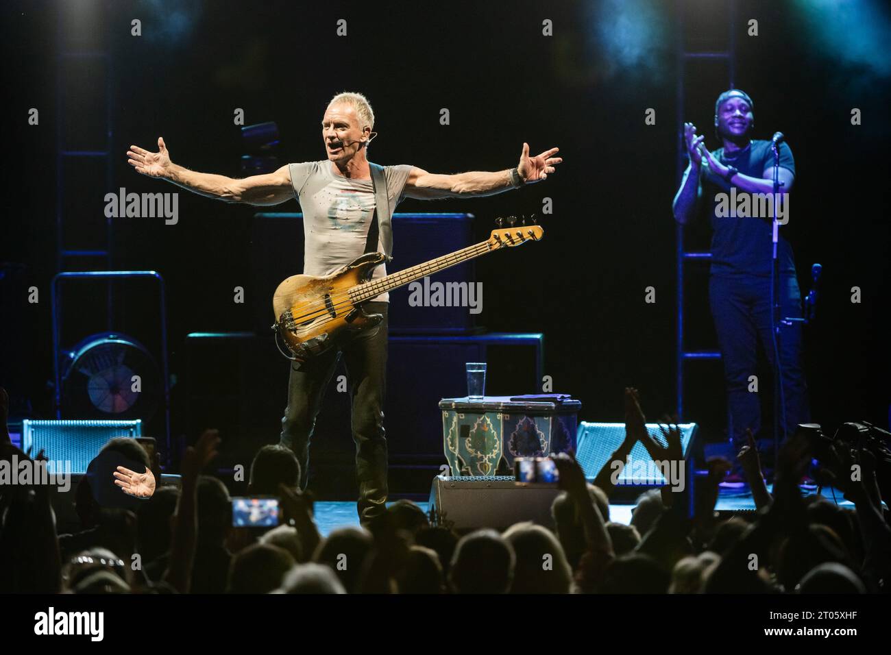 Sting performs at The Toyota Pavilion at Concord on October 2, 2023 in ...