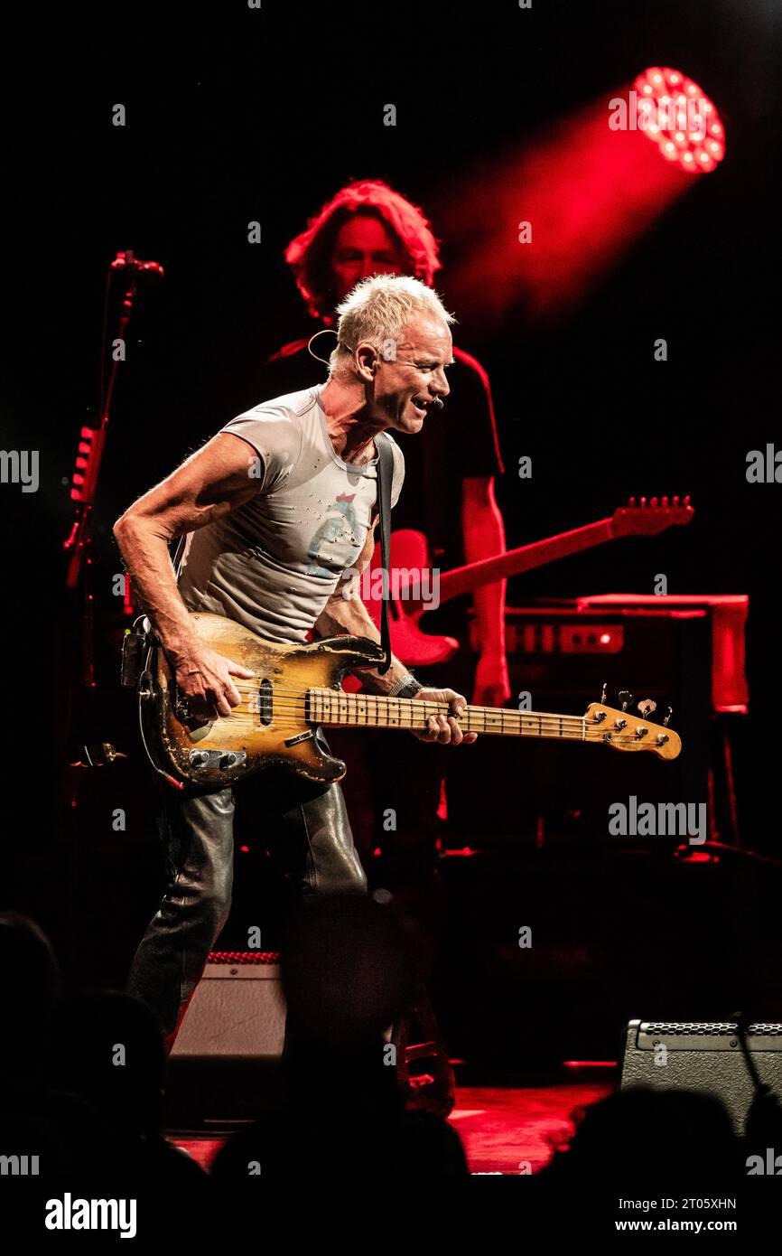 Sting performs at The Toyota Pavilion at Concord on October 2, 2023 in ...