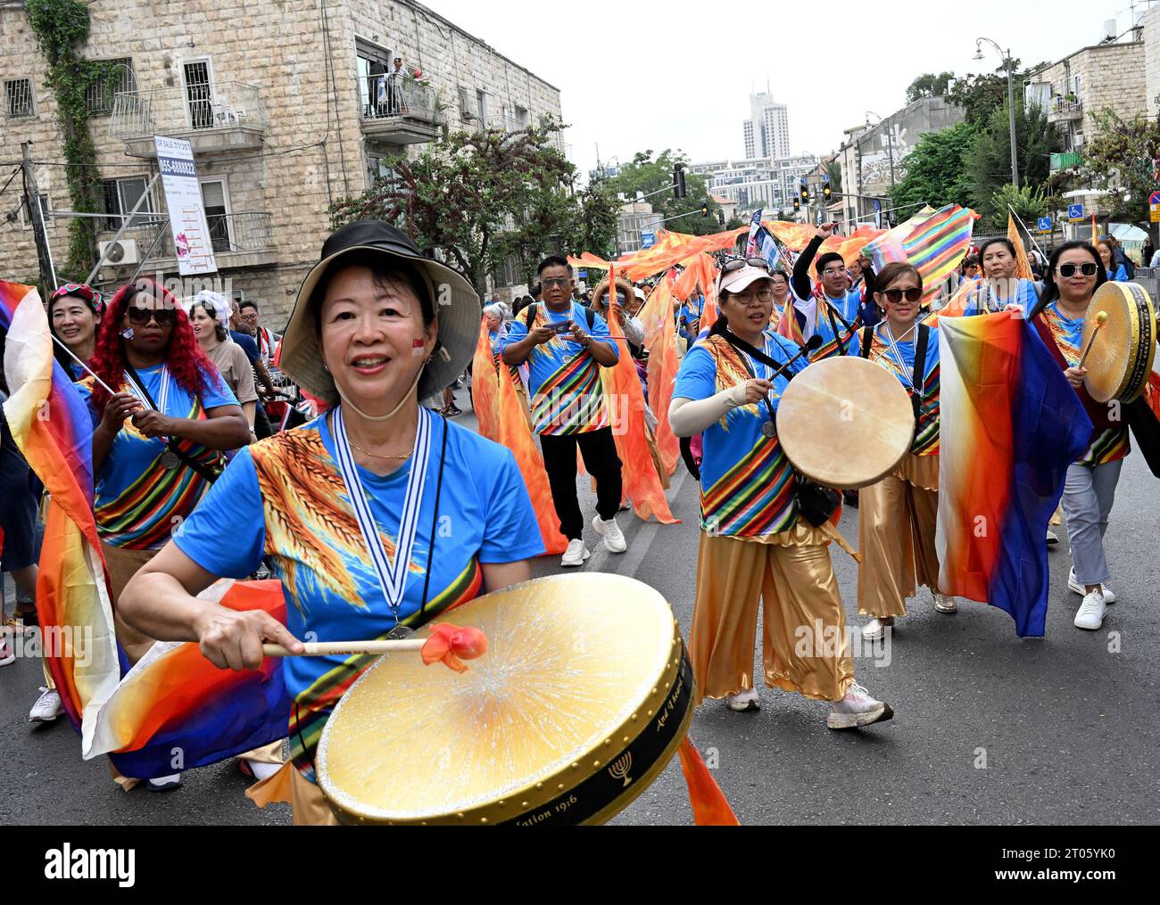 Jerusalem, Israel. 04th Oct, 2023. Pro-Israel Christian pilgrims take ...