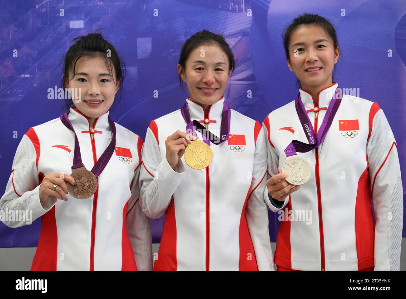 Hangzhou, China's Zhejiang Province. 4th Oct, 2023. Gold medalist ...