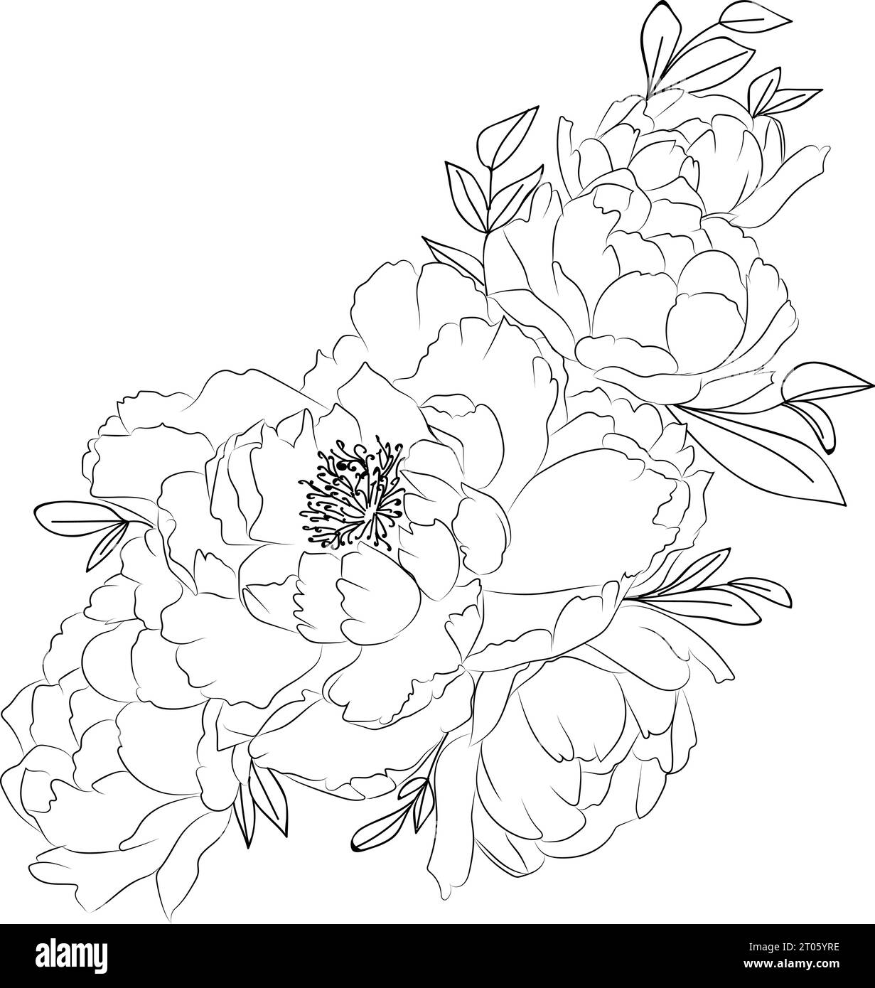 Peony Drawing Tattoo
