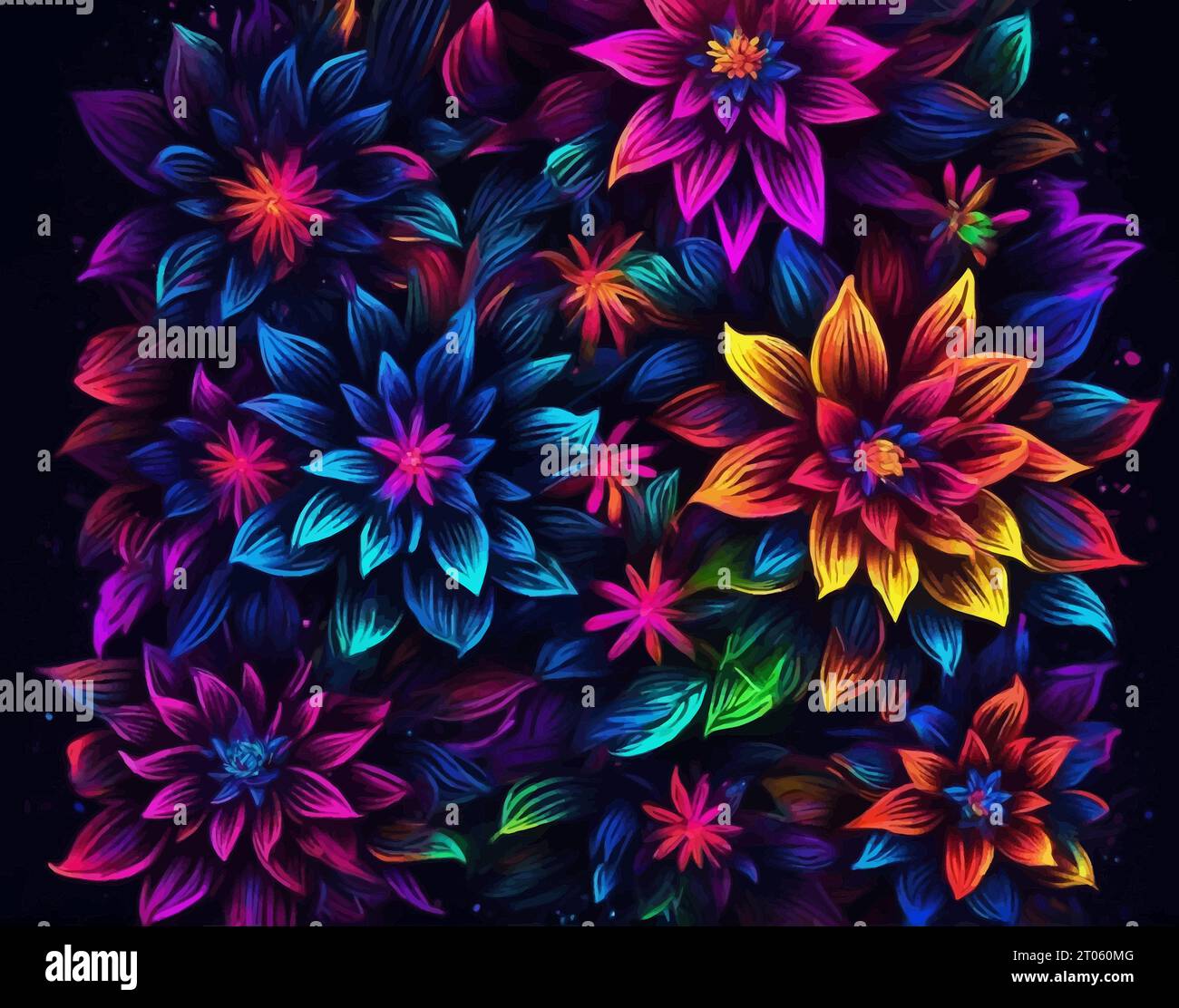 A stunning 3D vector background featuring a vibrant array of colorful ...