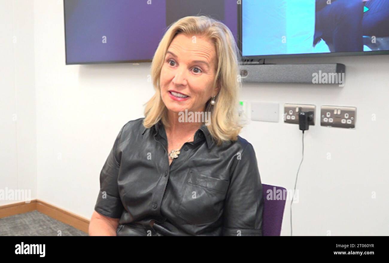 Lawyer and human rights activist Kerry Kennedy speaking to the media at ...