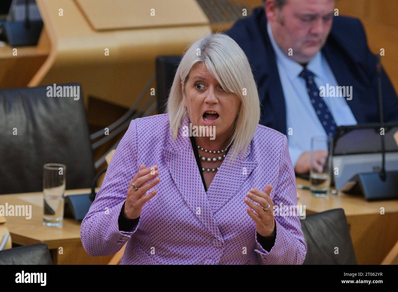 Edinburgh Scotland, UK 04 October 2023. Sue Webber Scottish ...