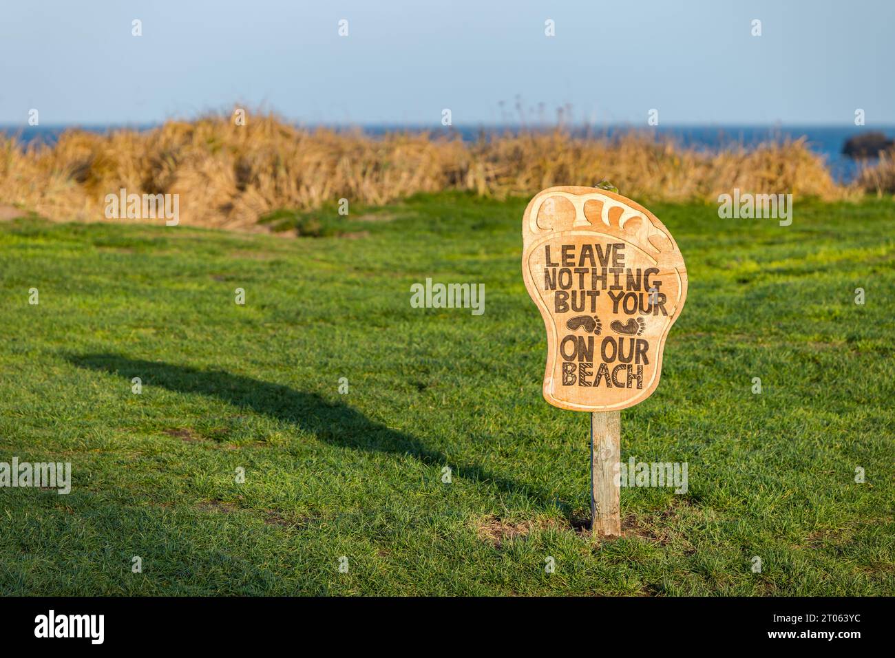 Leave nothing but your footprints on our beach sign, North Berwick ...