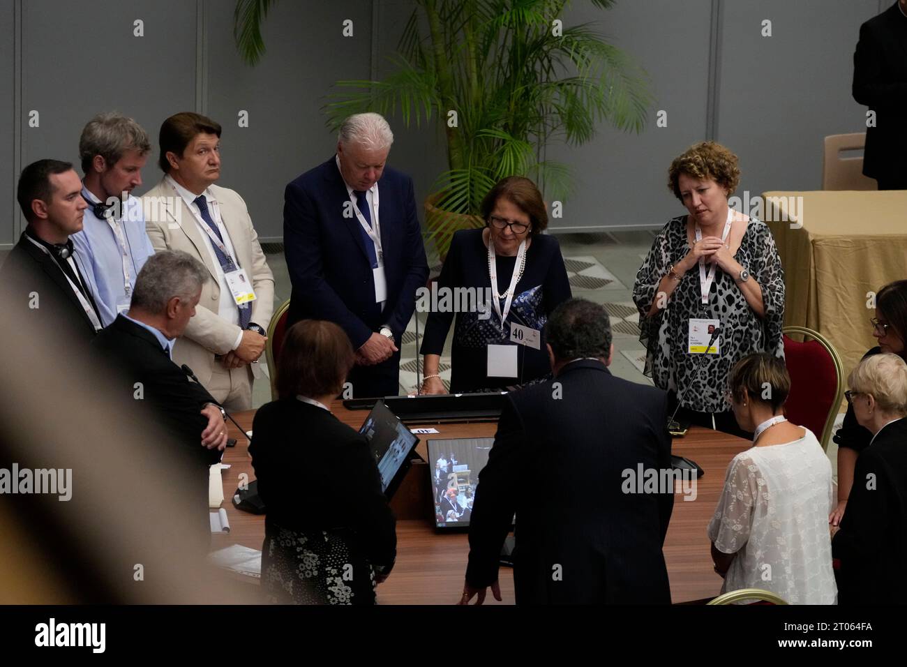 Participants attend the opening session of the 16th General Assembly of ...