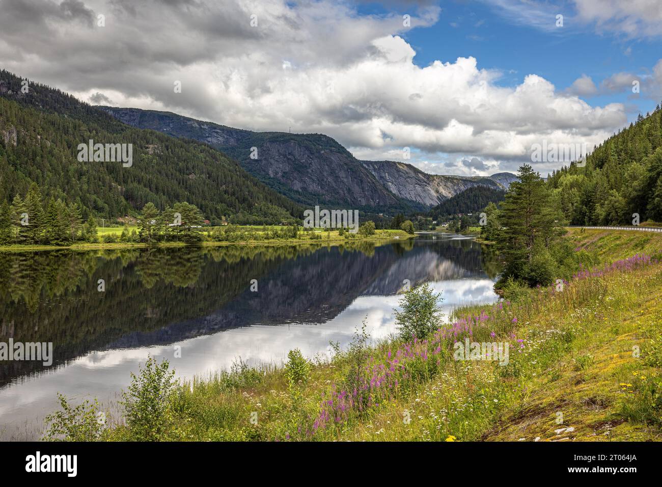 European Route E134, Norway Stock Photo - Alamy