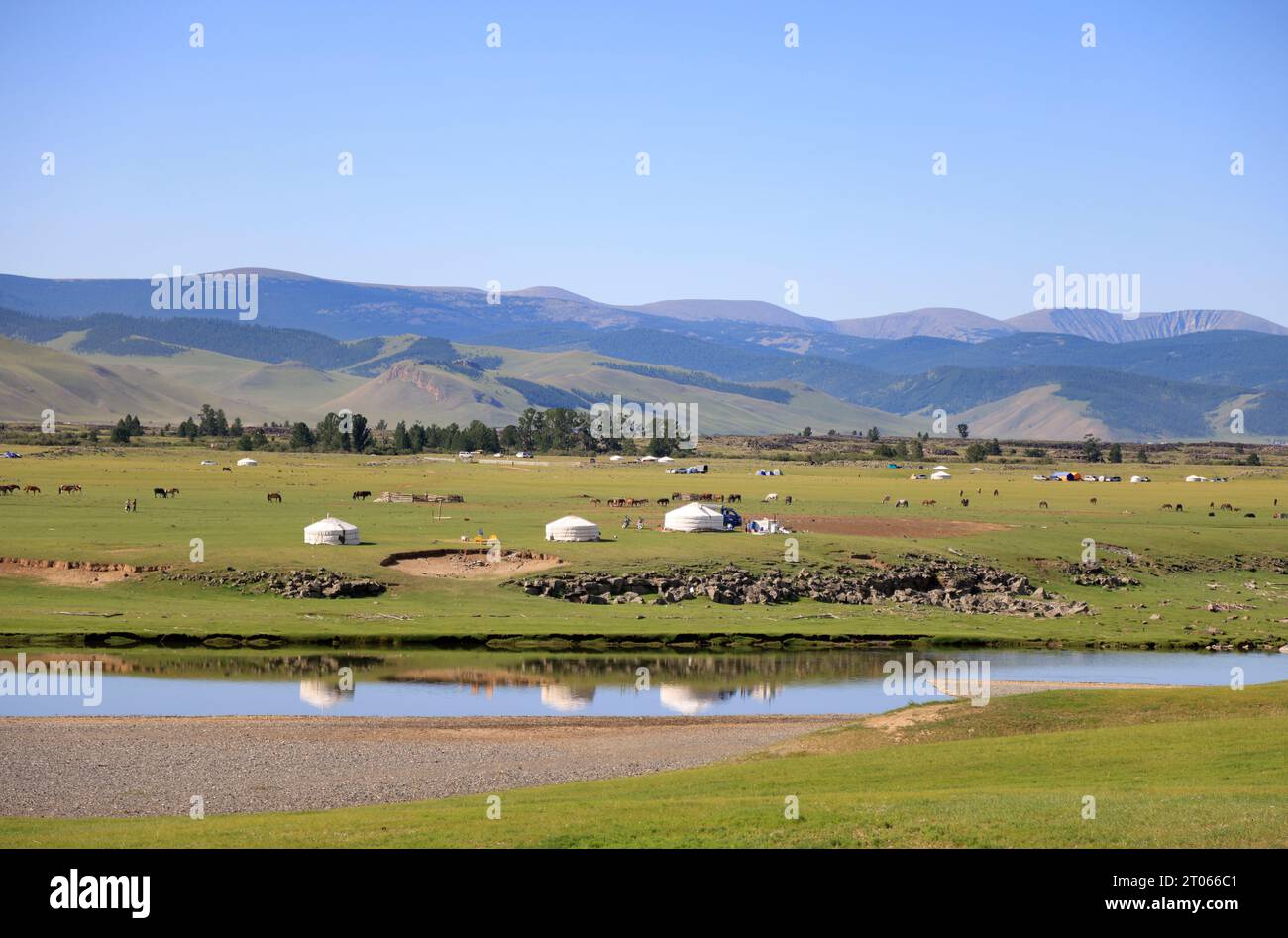 Beautiful landscape of Orkhon Valley, Mongolia Stock Photo - Alamy