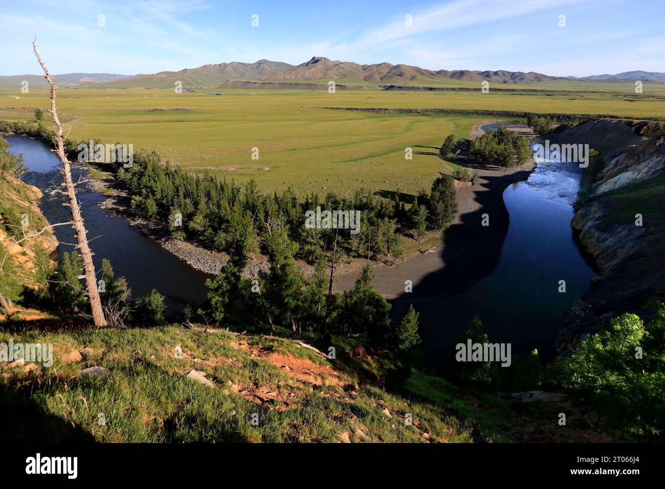 Beautiful landscape of Orkhon Valley, Mongolia Stock Photo - Alamy