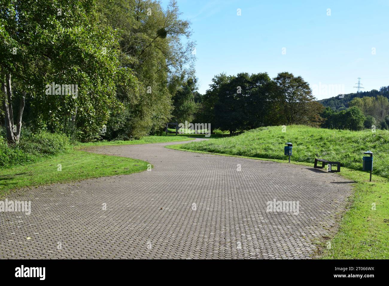 way through a big park in autumn Stock Photo - Alamy