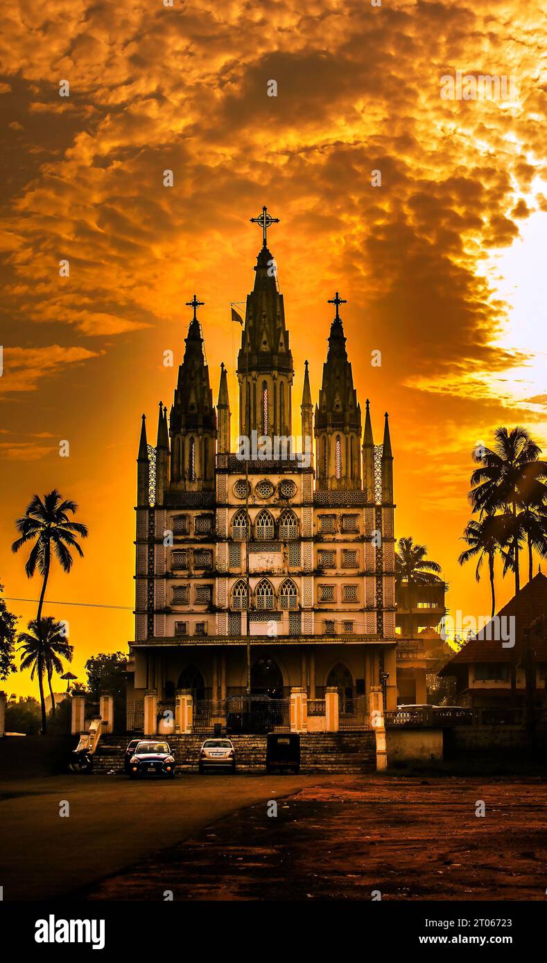 A Christian Church on golden Hour Stock Photo - Alamy