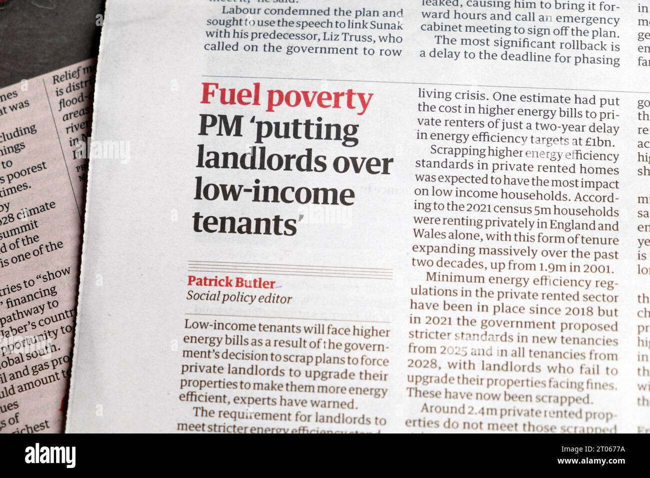 Fuel poverty Rishi Sunak PM 'putting landlords over low-income tenants ...