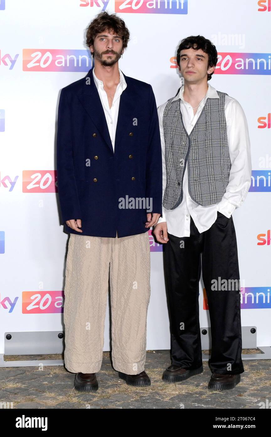 Santi Francesci beim Photocall 'Sky 20 anni / Sky 20 Jahre' im Terme di ...