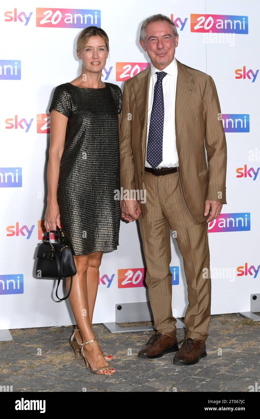 Olga Sokhnenko und Adolfo Urso beim Photocall 'Sky 20 anni / Sky 20 ...