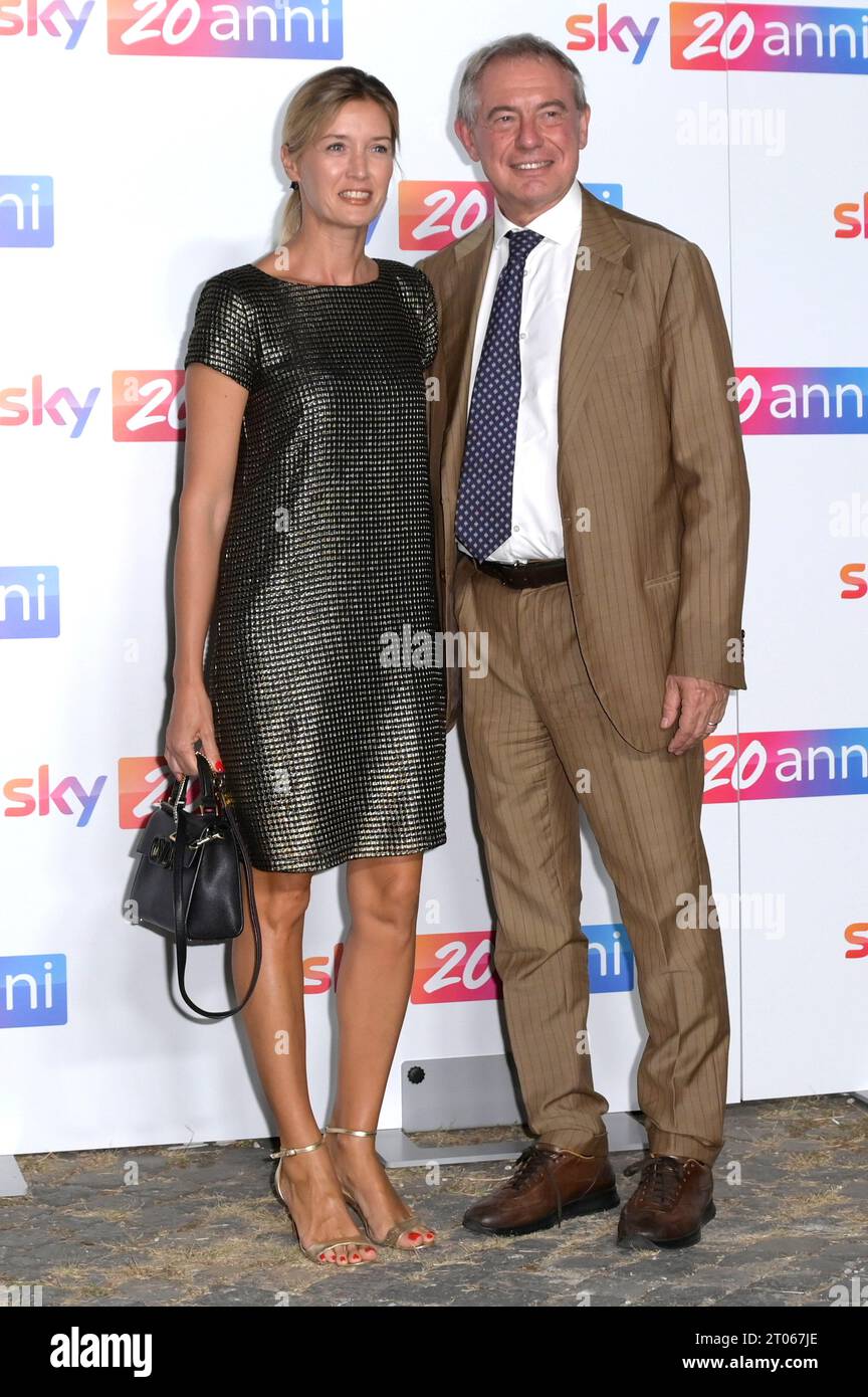 Olga Sokhnenko und Adolfo Urso beim Photocall 'Sky 20 anni / Sky 20 ...