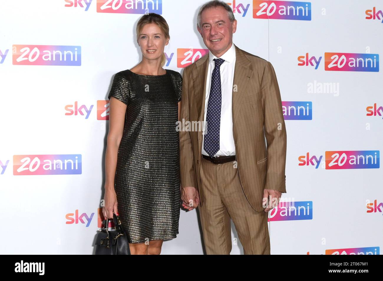 Olga Sokhnenko und Adolfo Urso beim Photocall 'Sky 20 anni / Sky 20 ...