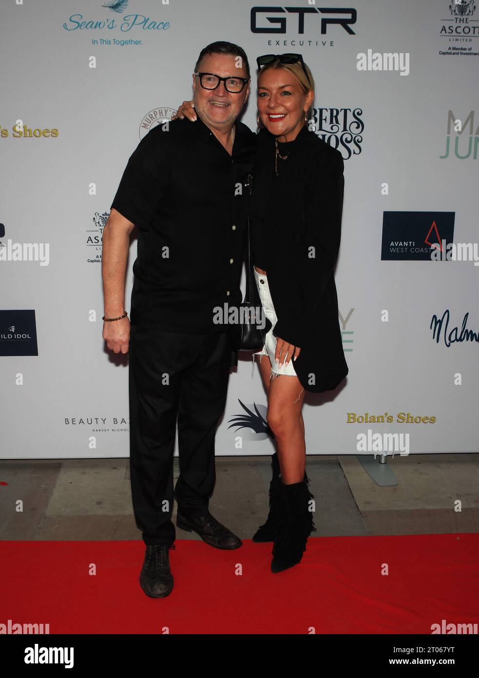 Liverpool. UK. Ian Puleston and Sheridan Smith at the Bolan’s Shoes ...