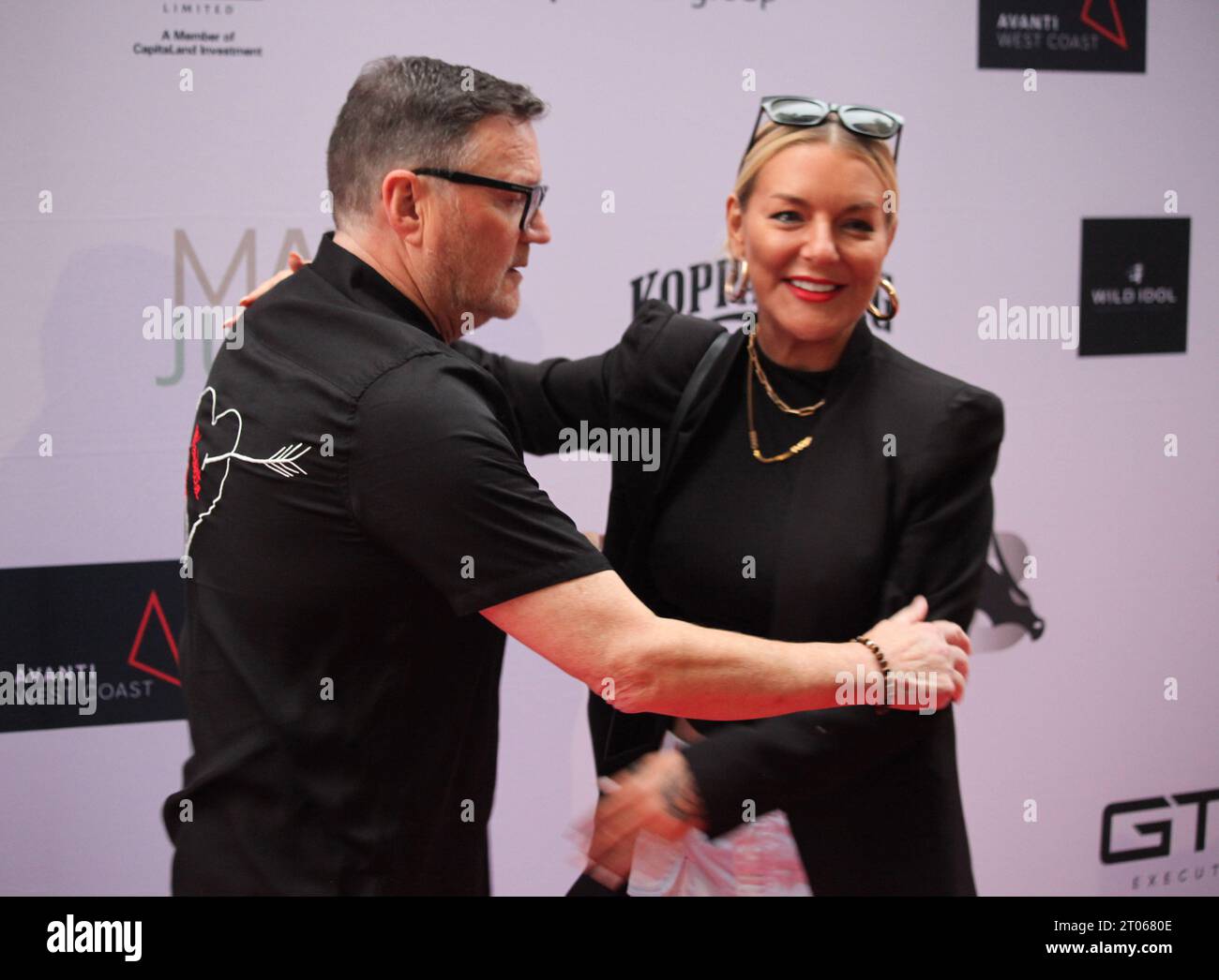 Liverpool. UK. Ian Puleston-Davies and Sheridan Smith at the Bolan’s ...