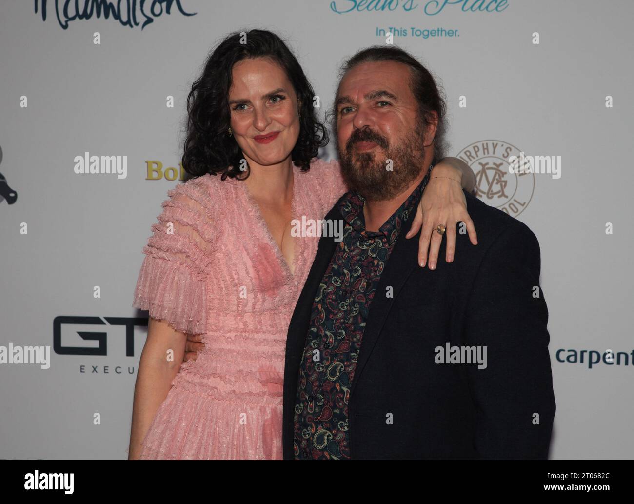 Liverpool. UK. Leanne Best and father Roag Best at the Bolan’s Shoes ...