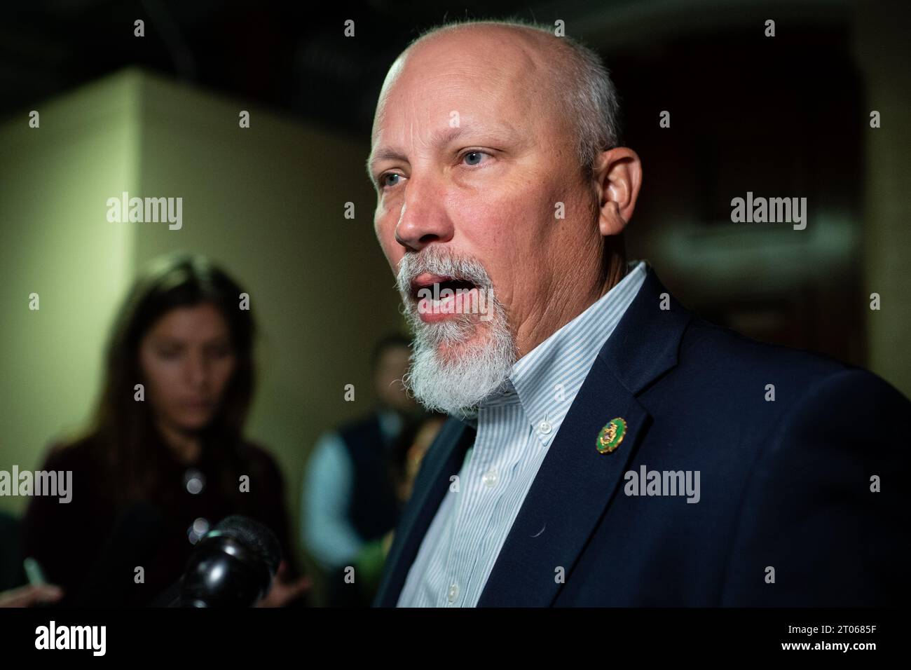 Washington, USA. 04th Oct, 2023. Representative Chip Roy (R-TX) speaks ...