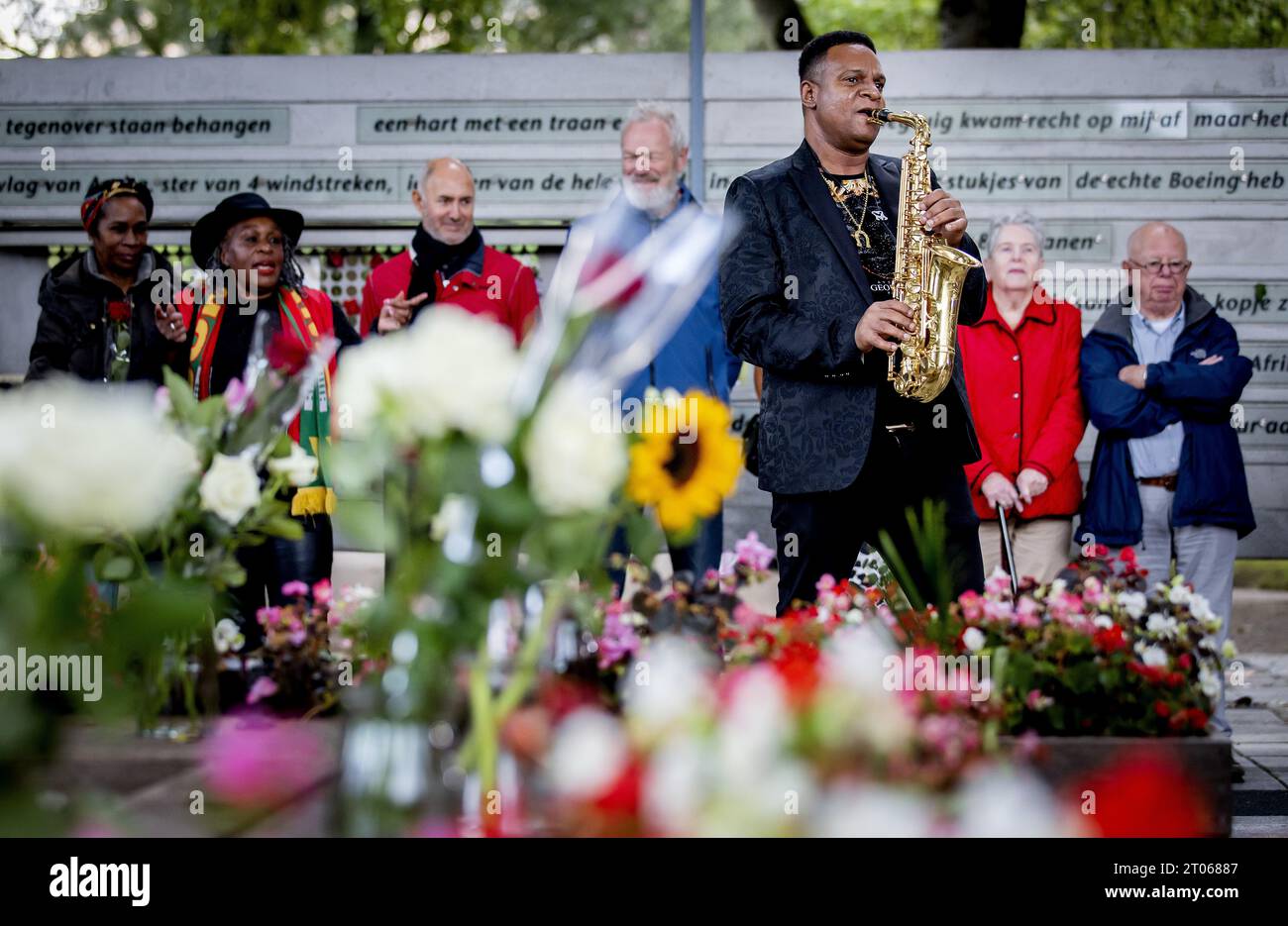 AMSTERDAM - Relatives and other involved parties during the annual ...