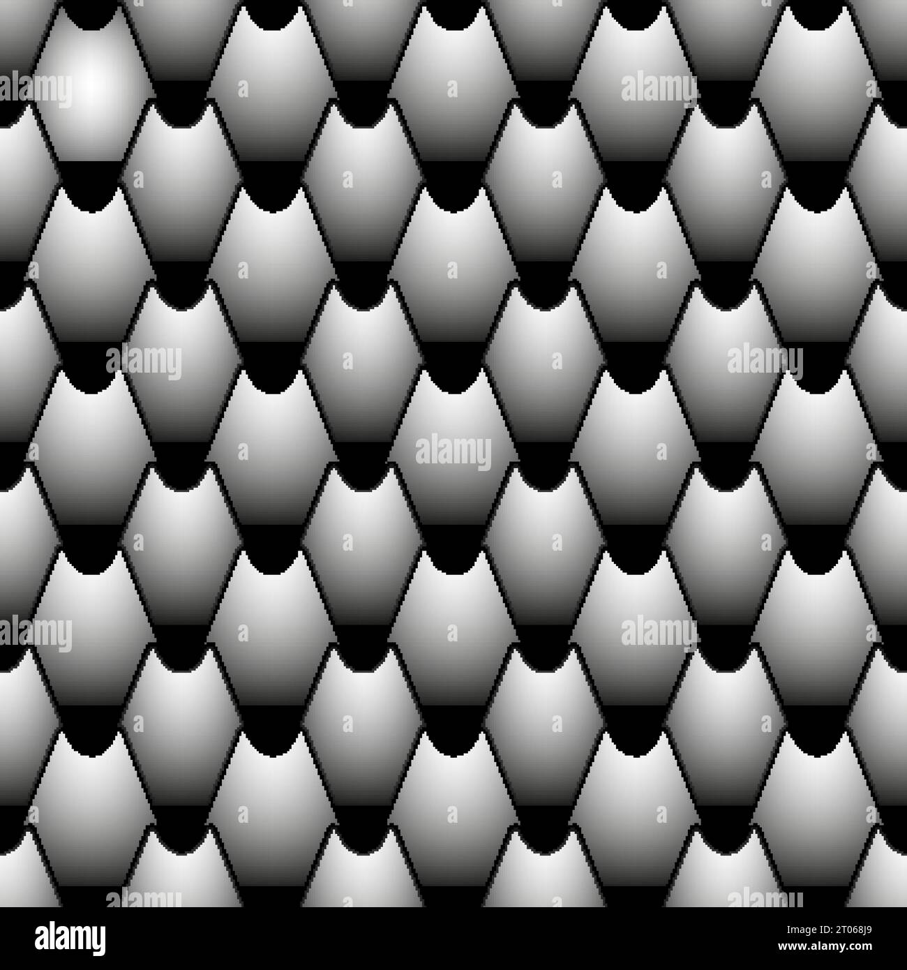 3D seamless pattern. Three-dimensional composition of abstract elements ...