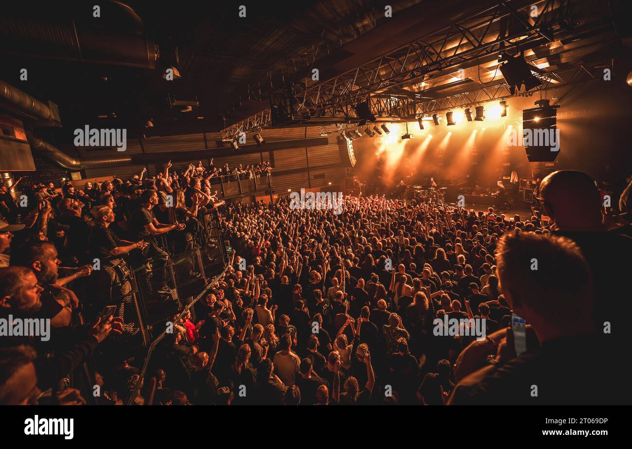 Copenhagen, Denmark. 02nd, October 2023. Concert goers seen at a live ...