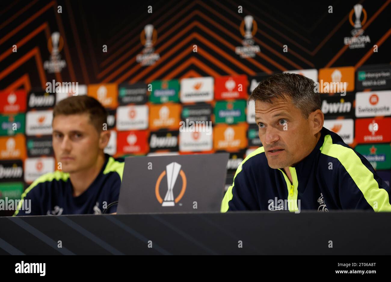 Union SG manager Alexander Blessin (right) with Alessio Castro-Montes ...
