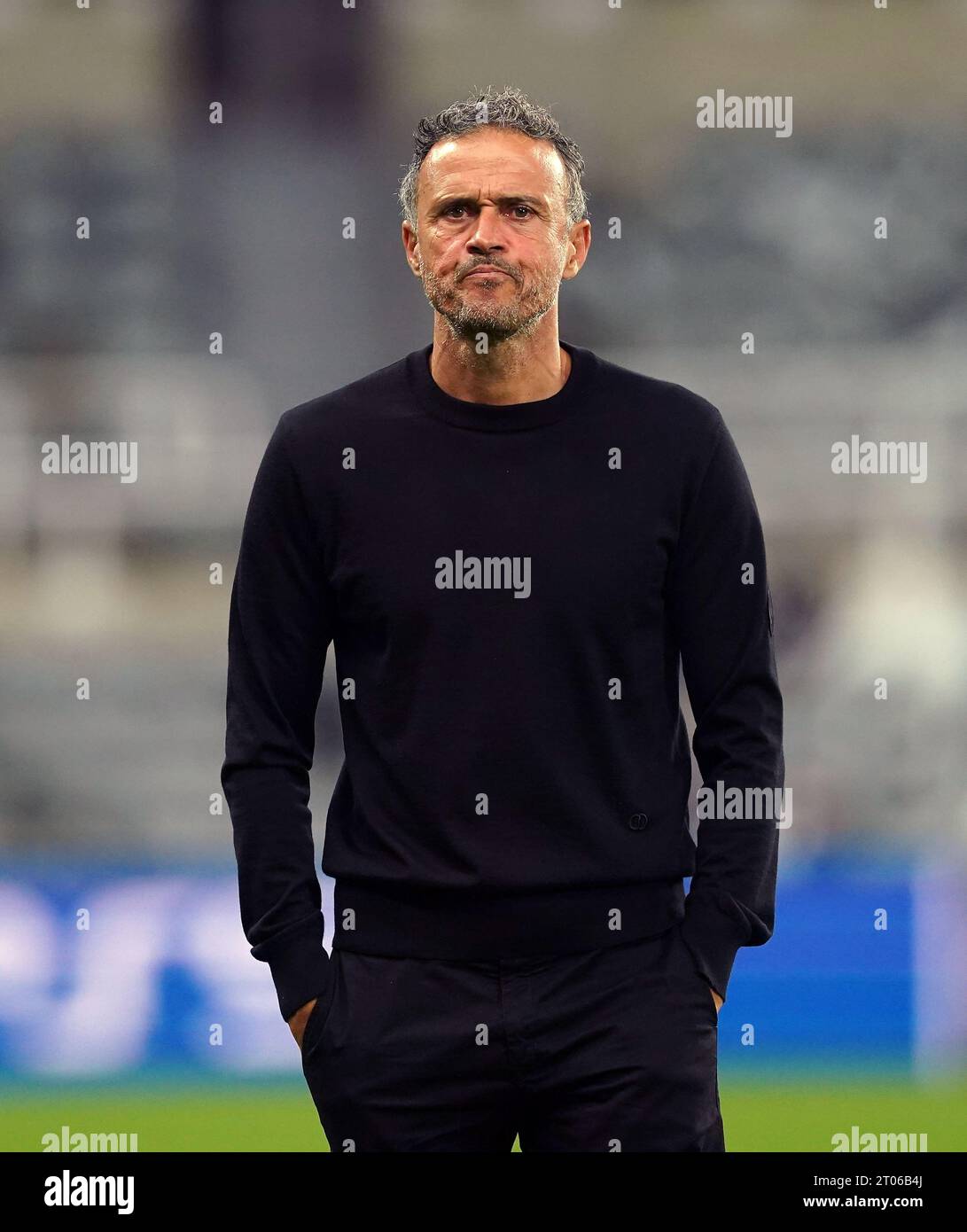 Paris Saint-Germain manager Luis Enrique during the UEFA Champions ...