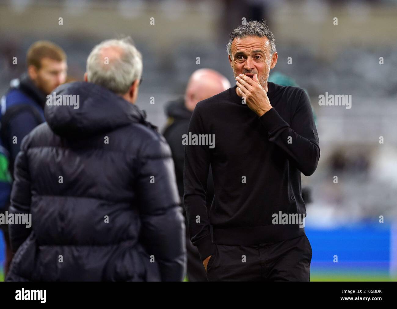 Paris Saint-Germain manager Luis Enrique during the UEFA Champions ...