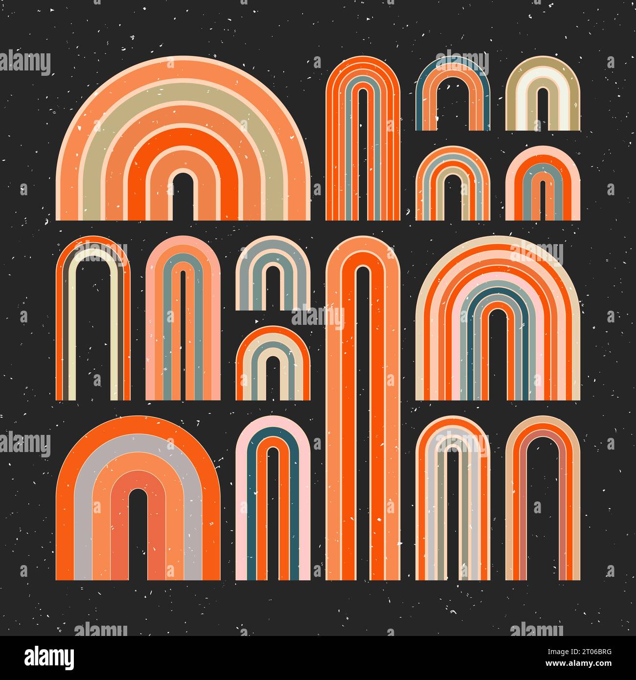Black arch wall art mid century hi-res stock photography and images - Alamy