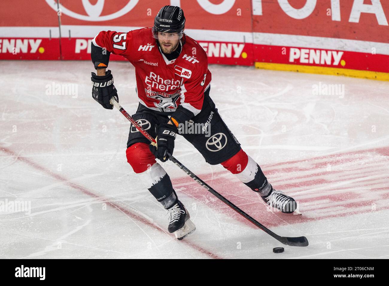 03.10.2023, Lanxess-Arena, Koeln, GER, DEL, Koelner Haie vs Augsburger ...