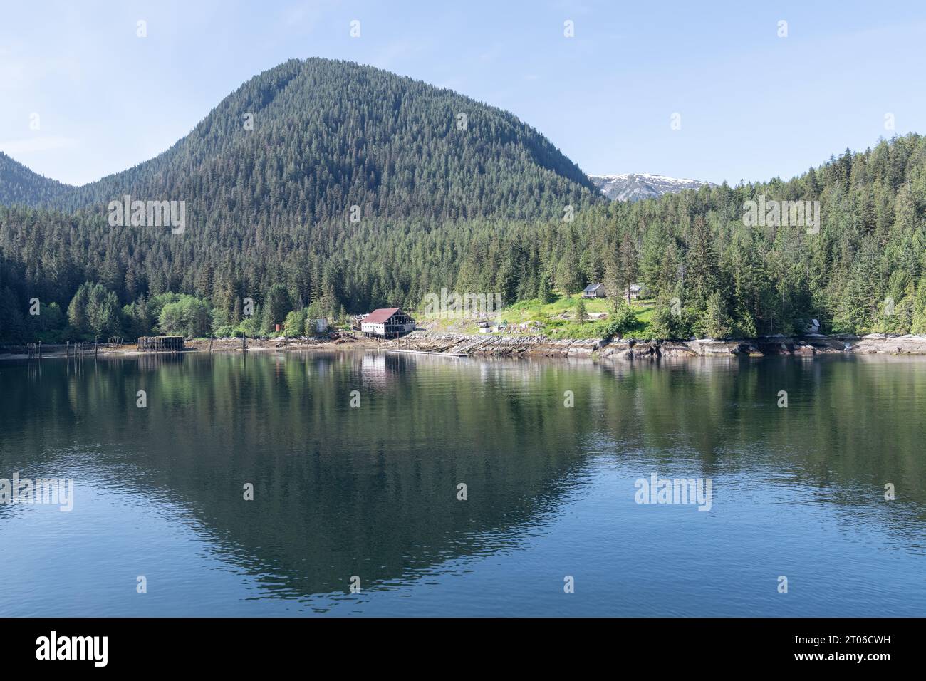 Butedale ghost town on Princess Royal Island, British Columbia, Canada ...