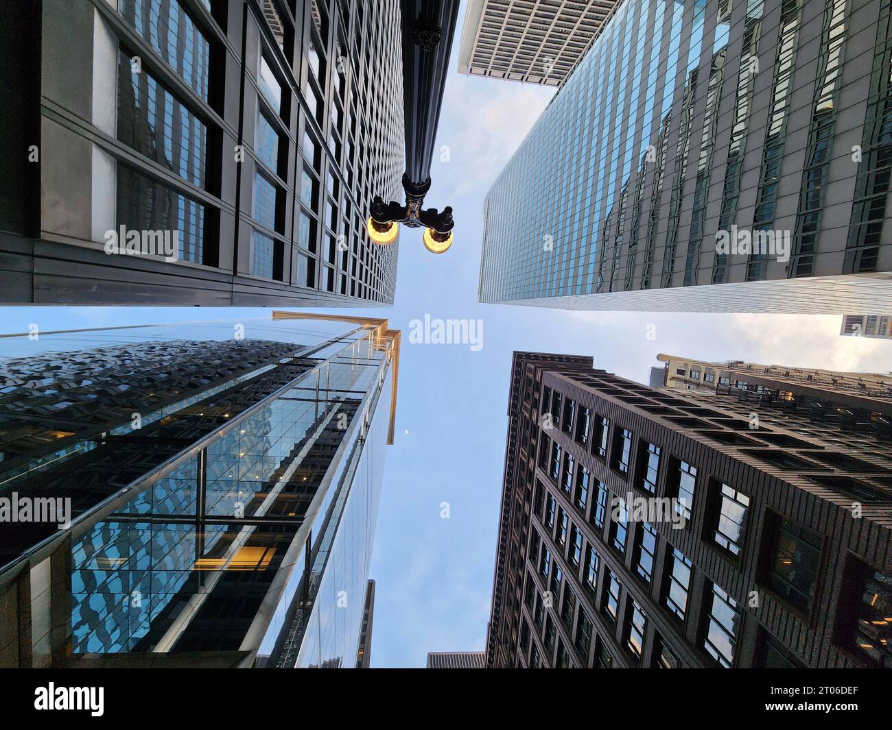 perspective view. skyscraper building architecture. skyscraper with ...