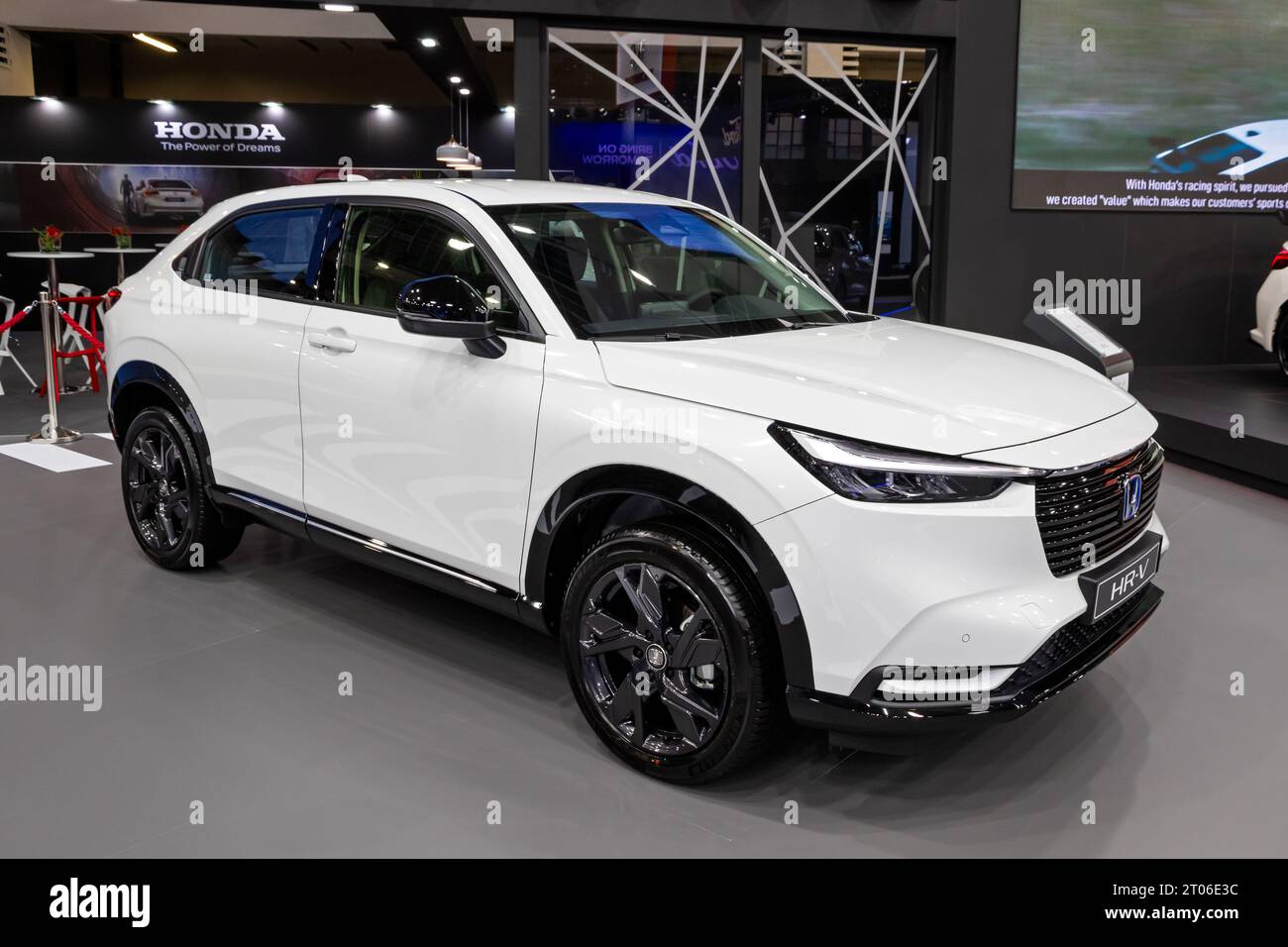 Honda HR-V Hybrid car showcased at the Brussels Autosalon European ...