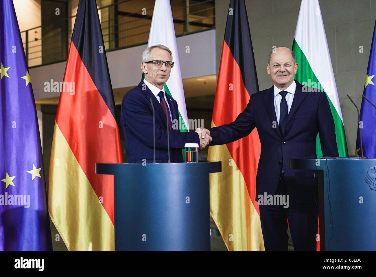 Bundeskanzler empfaengt den Ministerpraesidenten der Republik Bulgarien Bundeskanzler Olaf ...