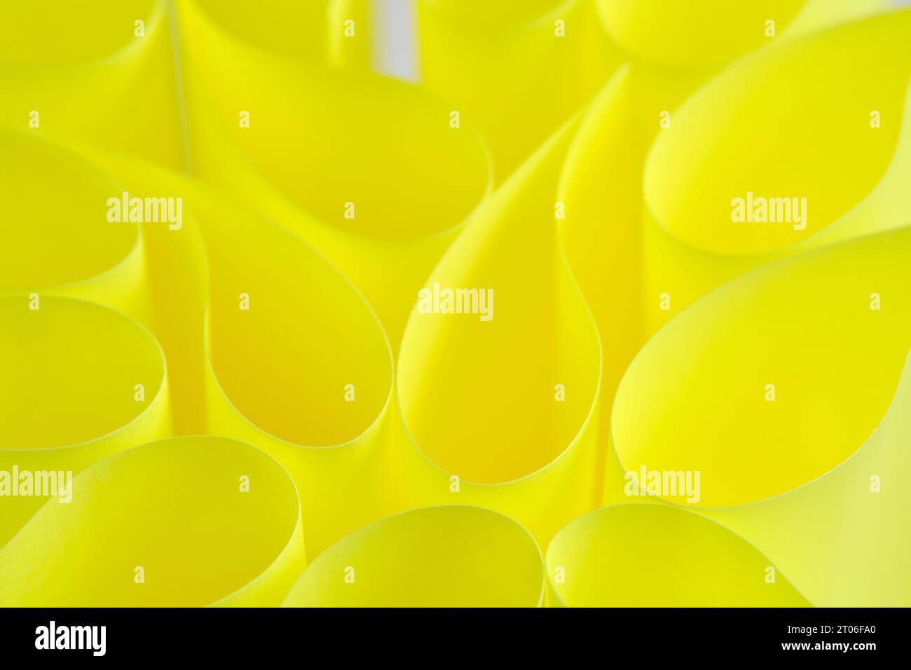 Abstract, yellow paper background with smooth lines Stock Photo - Alamy