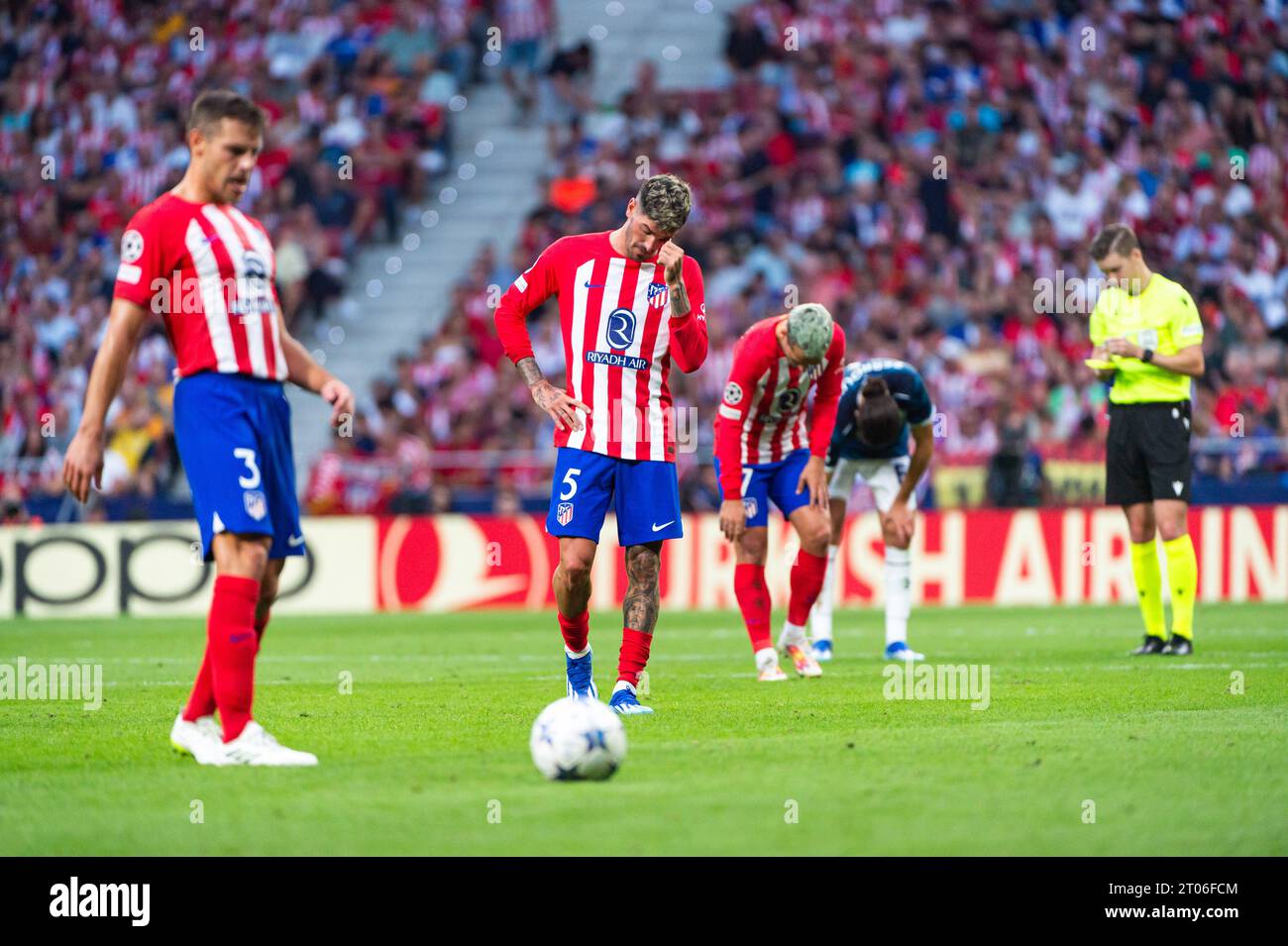 Madrid, Madrid, Spain. 4th Oct, 2023. Cesar Azpilicueta (Atletico ...