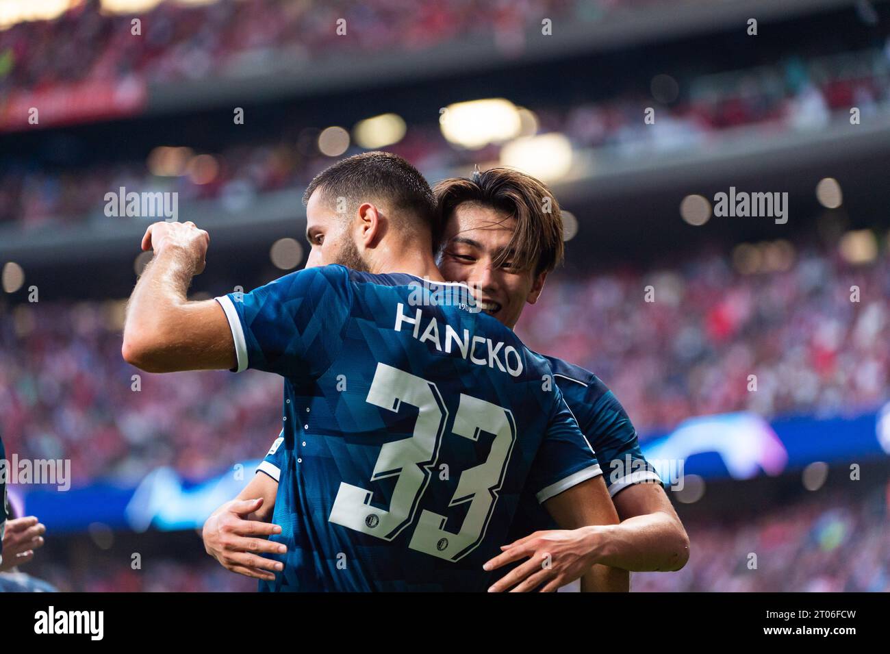 Madrid, Madrid, Spain. 4th Oct, 2023. David Hancko (Feyenoord ...