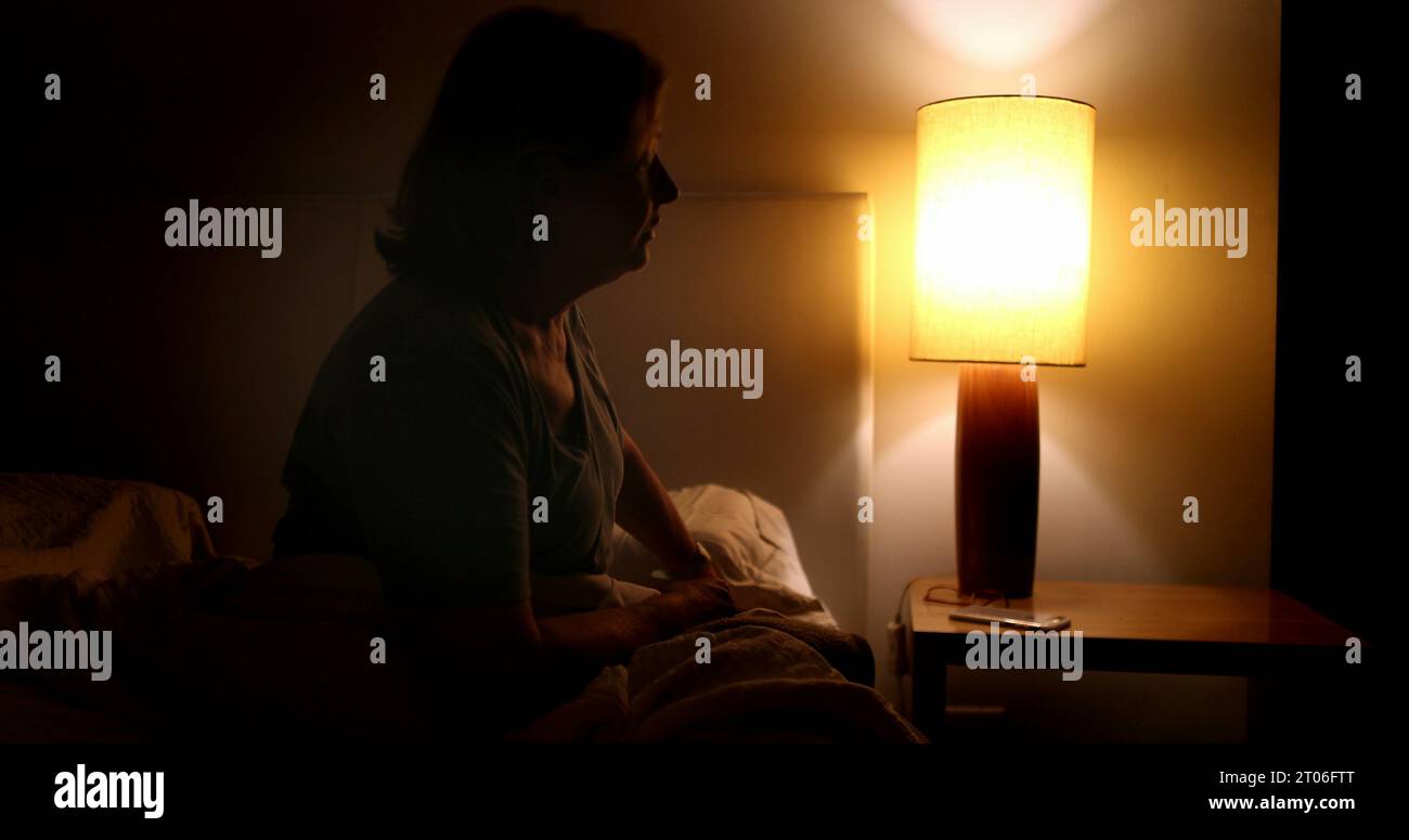Female getting up out bed hi-res stock photography and images - Alamy