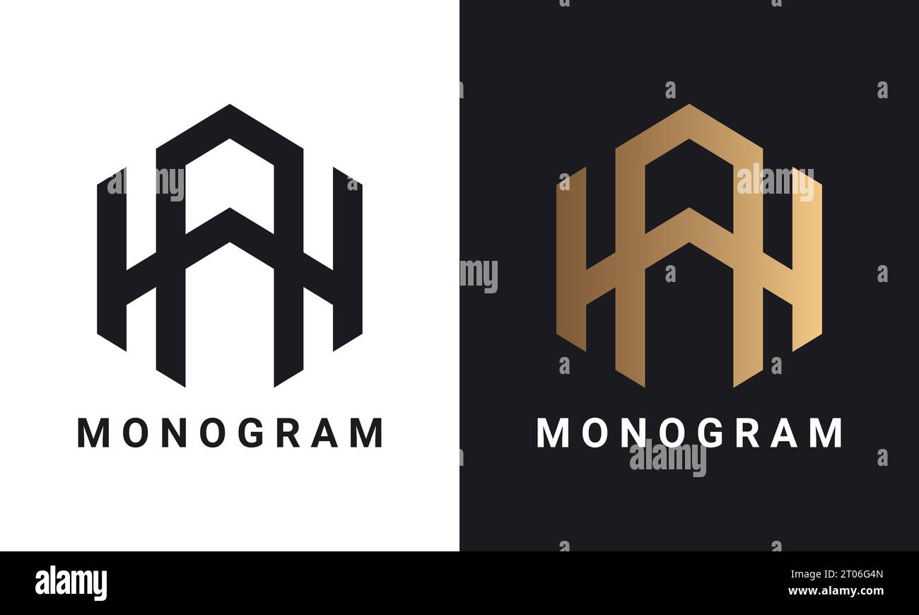 Ah font logo Stock Vector Images - Alamy